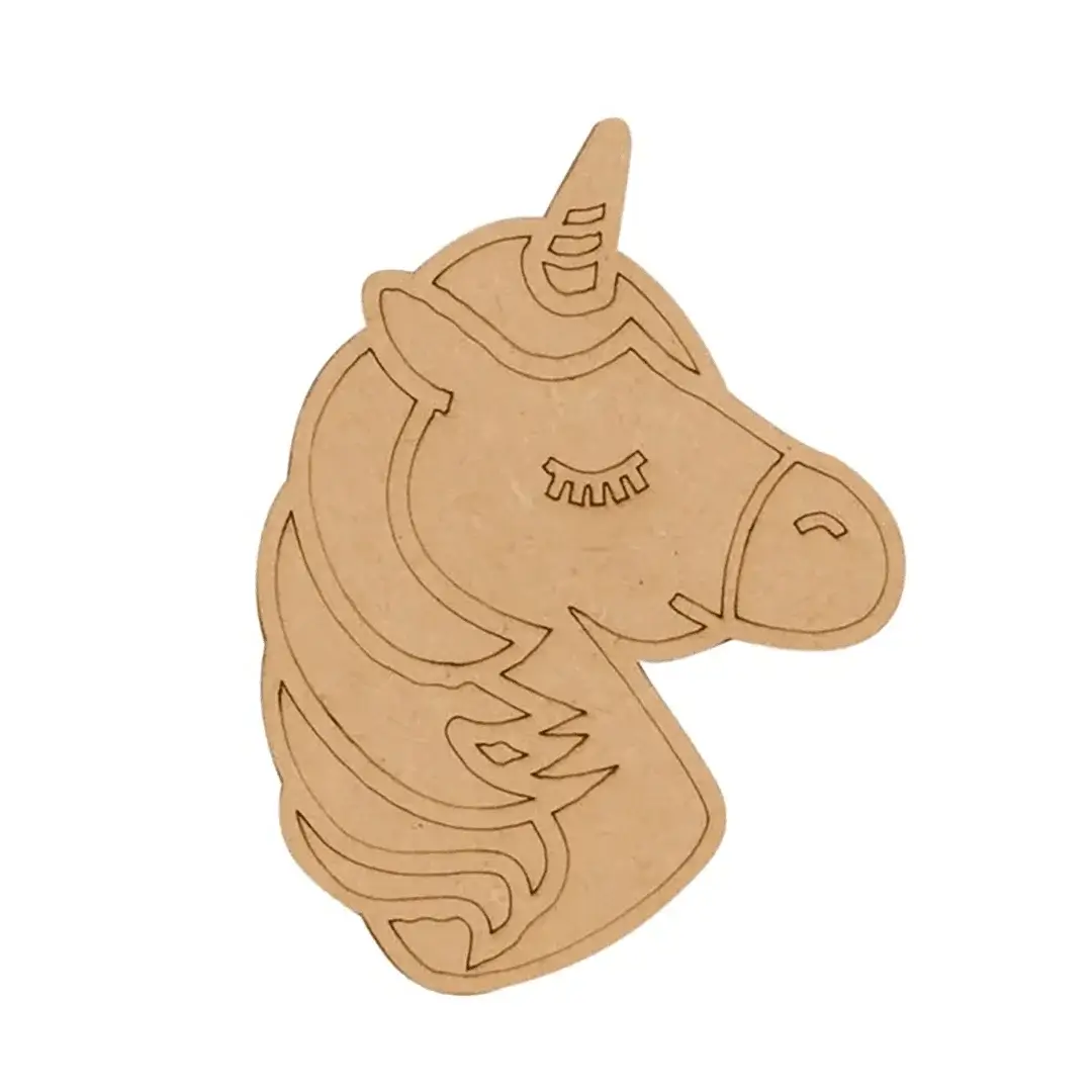 Unicorn Shape MDF Fridge Magnets