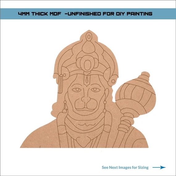 Hanuman Ji Pre-Marked Cutout